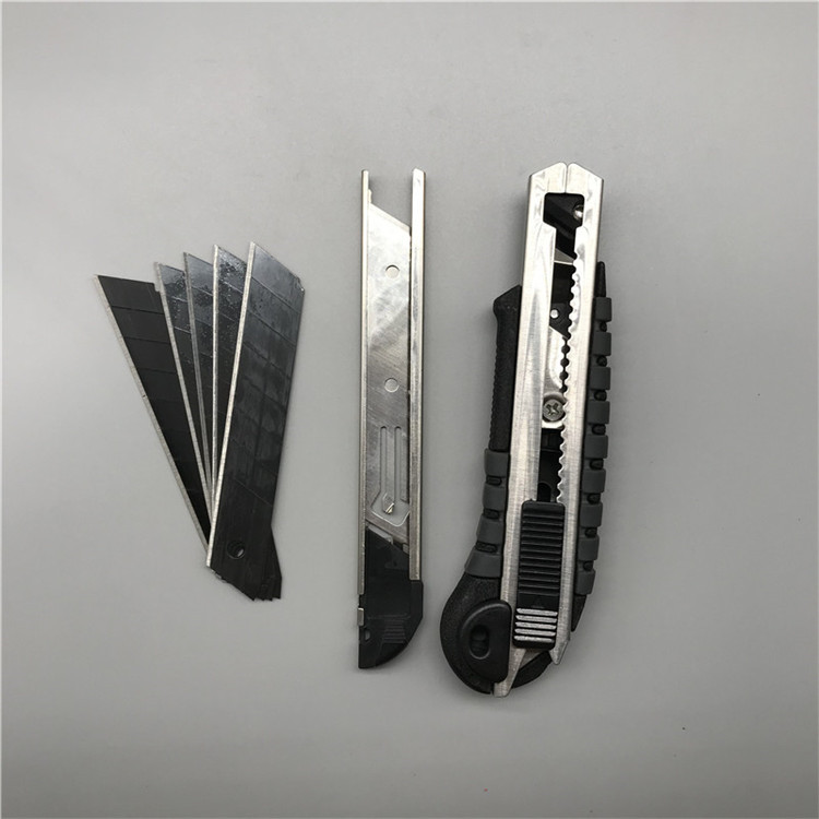 Zinc heavy duty snap off blade retractable utility cutter knife with ...